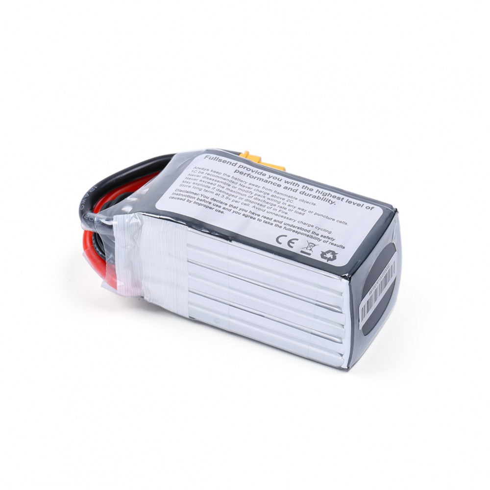 FULLSEND 6S 1300mAh 120C Lipo Battery - XT60 , 6S FPV Drone Battery ...